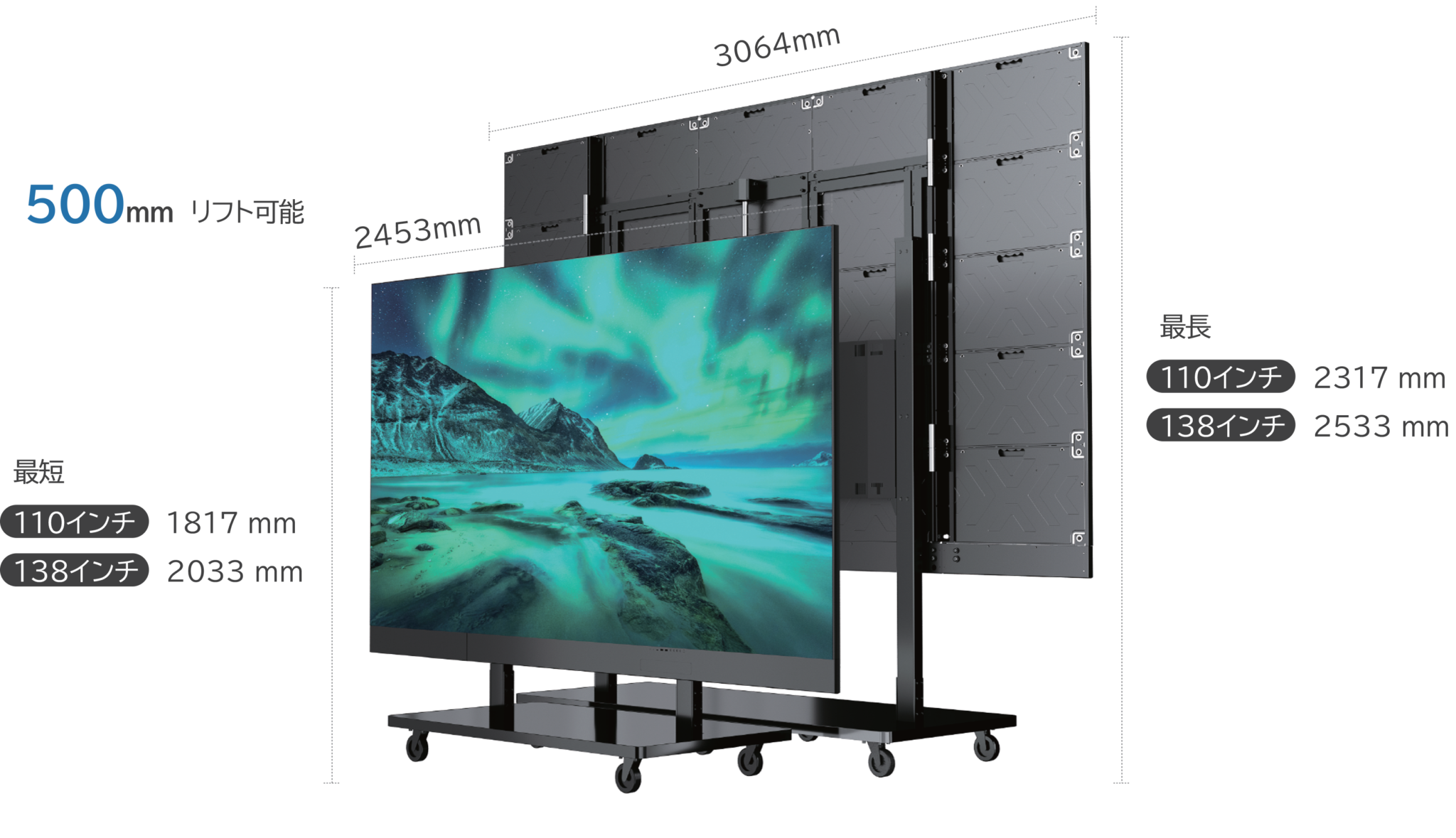 株式会社ダイエン | » D-ai-MWALL Plus 移動型オールインワンLEDディスプレイ